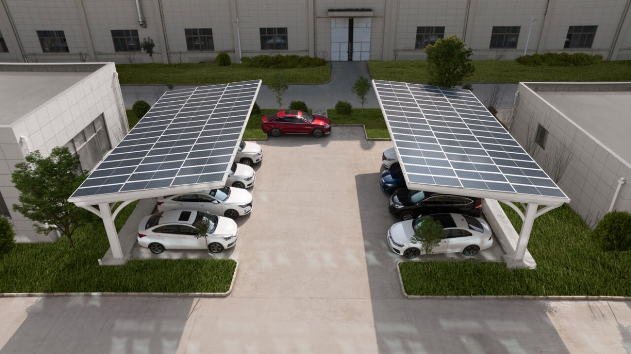Solar Carport - Commercial Solar Carports | Brisbane | UV Power