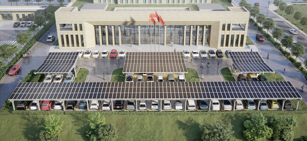 Solar Carport - Commercial Solar Carports | Brisbane | UV Power